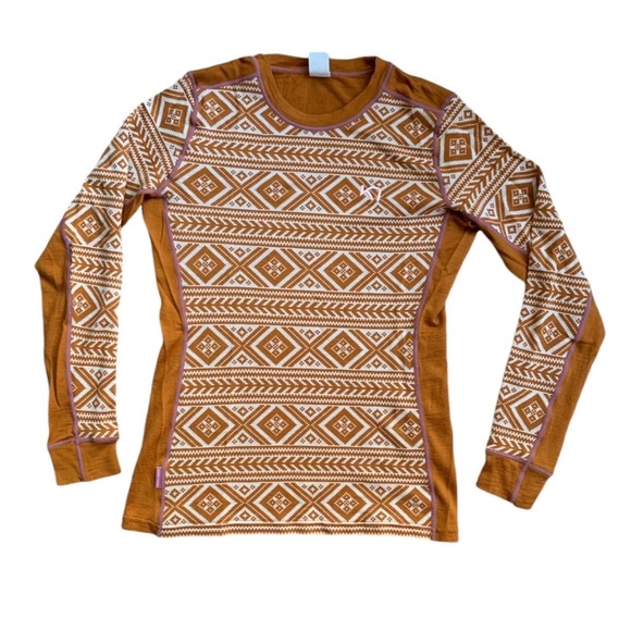 Kari Traa | Sweaters | Kari Traa Floke Fair Isle Wool Mustard Orange ...